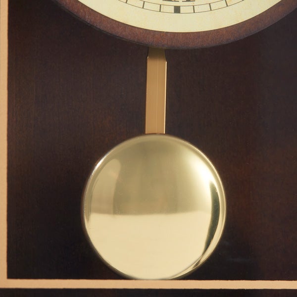 Engraved Bulova Hardwick Arch Clock