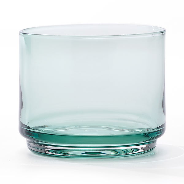 Etched Lenox Tuscany Short Stacking Glass Set in Green