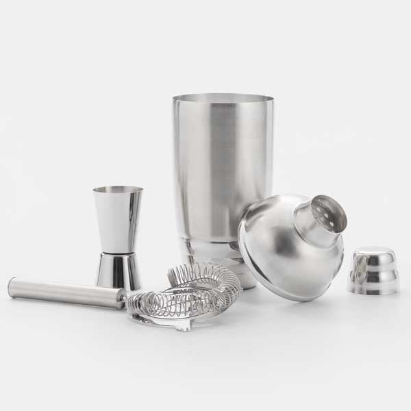Engraved Lenox "Tuscany" Monogram Cocktail Shaker Set