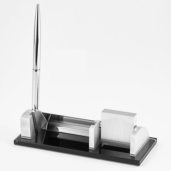 Engraved Spinning Cube Pen Stand for the Professional
