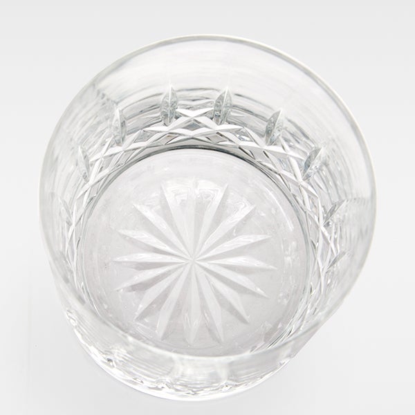 Engraved Monogram Pineapple III Cut Crystal DOF Glass