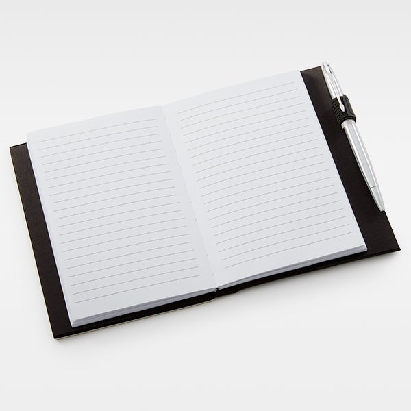 Engraved Silver Metal Journal