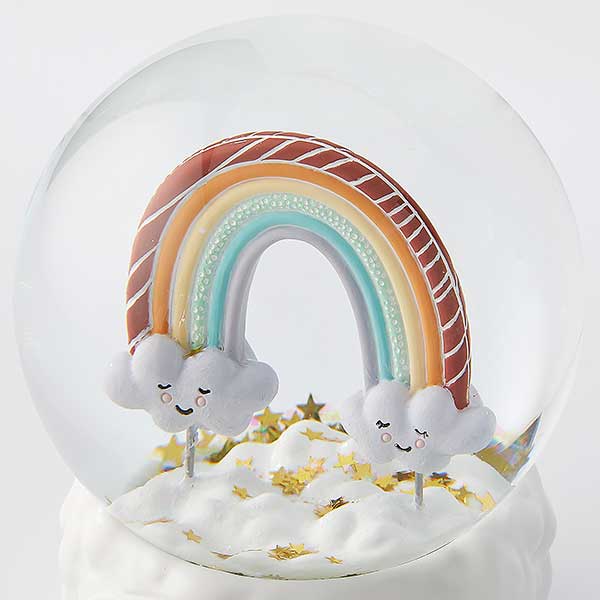 Rainbow Engraved Snow Globe