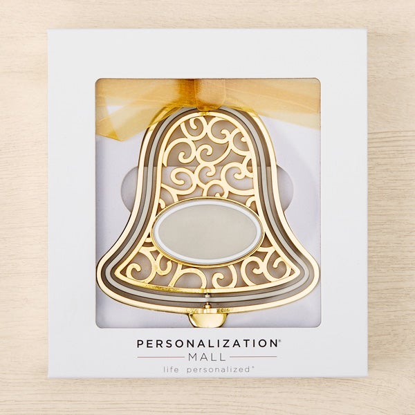 Signature Bell Engraved Spinning Metal Ornament