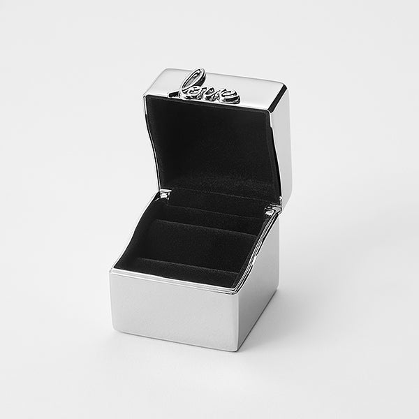 Kittenish Engraved Love Silver Ring Box