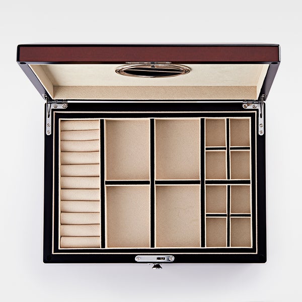 Engraved Matte Wood Jewelry Box