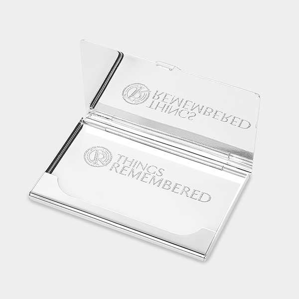Engraved Silver Card Case