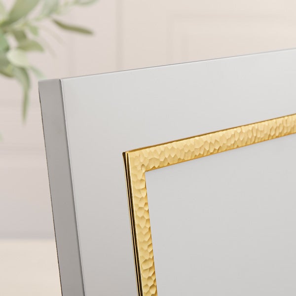 Wedding Personalized Silver & Gold Hammered Frame