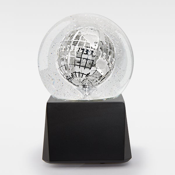 Engraved Success Is A Journey Spinning Musical Snow Globe