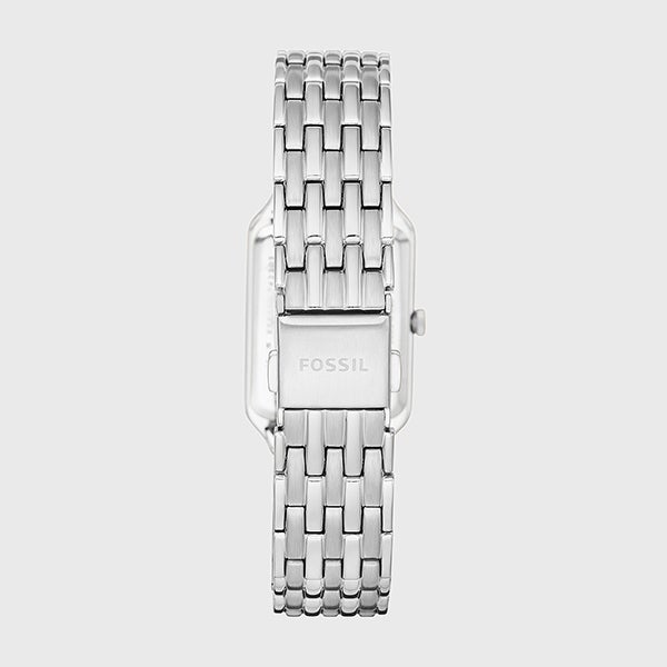 Engraved Fossil Raquel Small Silver Watch