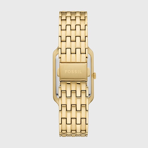 Engraved Fossil Raquel Large Gold Watch