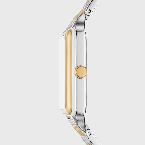 Engraved Fossil Raquel Large Two-Tone Watch