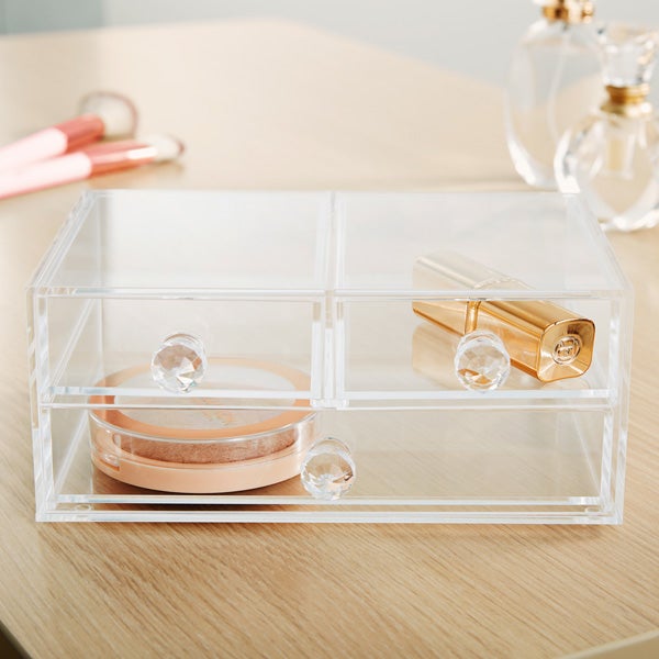 Floral Bridesmaid Personalized Acrylic Jewelry Box