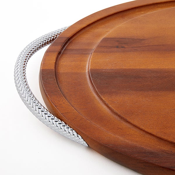 Engraved Nambé Braid Large Carving Board