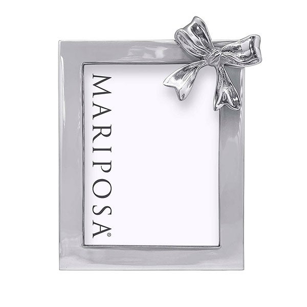 Engraved Mariposa Vertical 5x7 Bow Frame