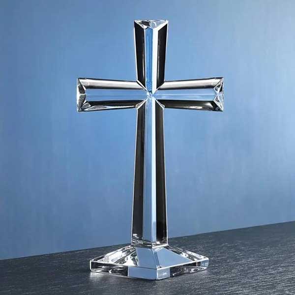 Etched Waterford Crystal Selah Standing Cross