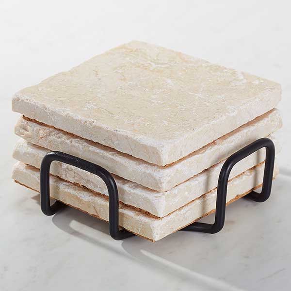 Personalized Stone Coasters - Floral Farmhouse