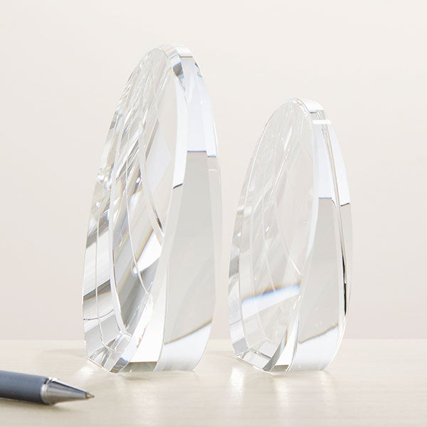 Engraved Recognition Round Crystal Award